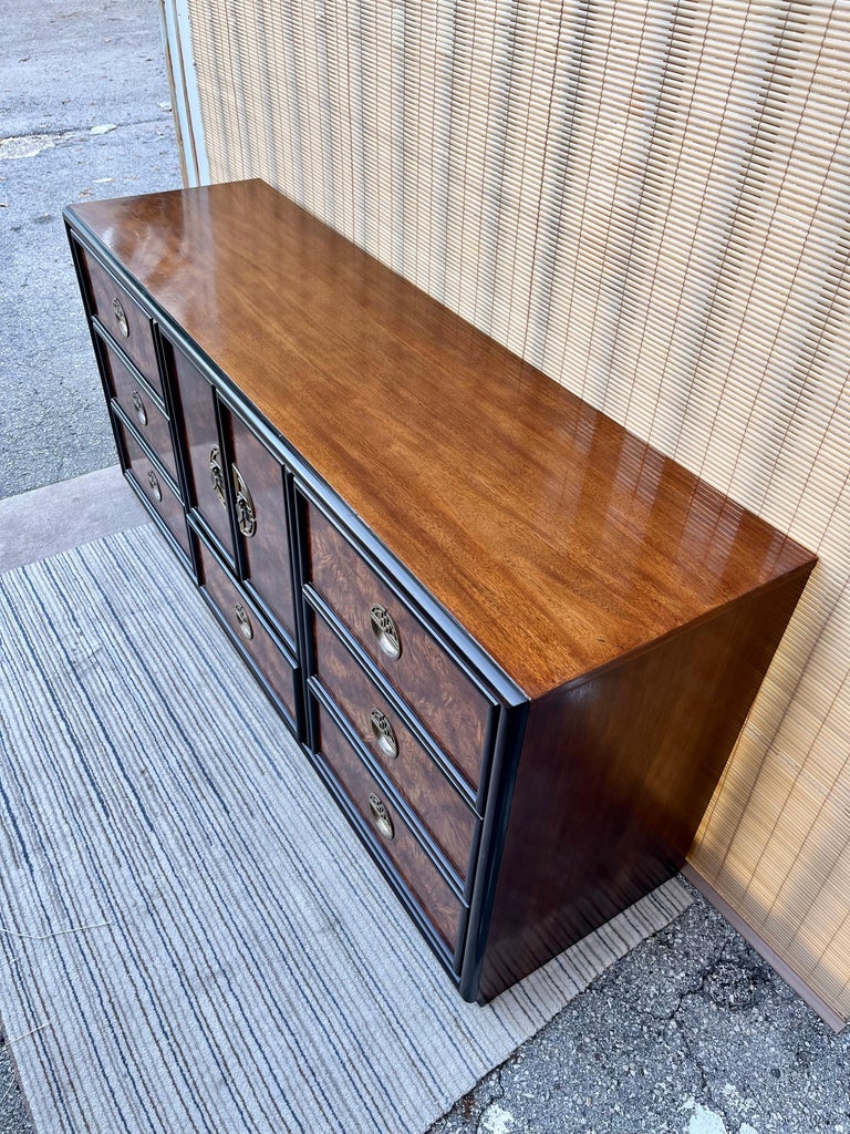 1960s, Dixie Furniture Chinoiserie Mandarin Style Triple Dresser For ...