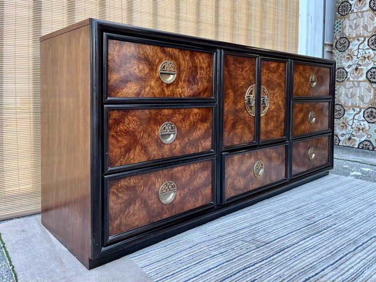 1960s, Dixie Furniture Chinoiserie Mandarin Style Triple Dresser For ...