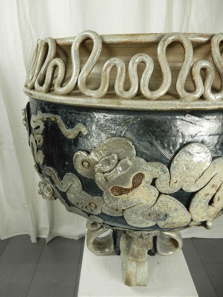 1960s Don Reitz Art Pottery Sculpture Vessel For Sale at 1stDibs