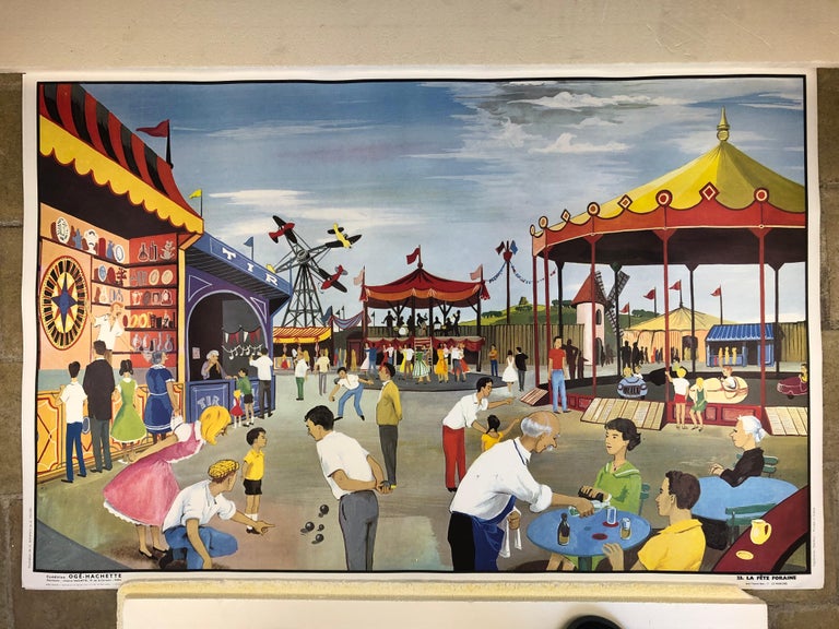 1960s Double-Sided School Poster, The Fair and Farmers Market by Oge ...