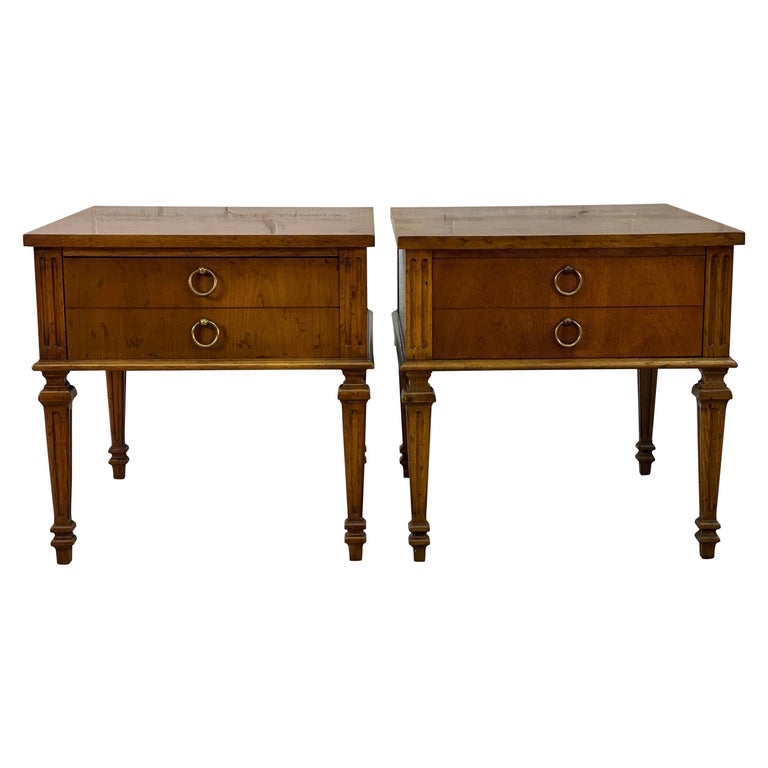 1960s Drexel Heritage Side Tables, Pair For Sale at 1stDibs