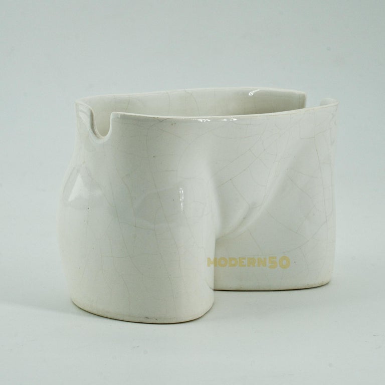 1960s Erotic Art Sculpture Woman’s Waist Pottery Ashtray Vessel Female ...