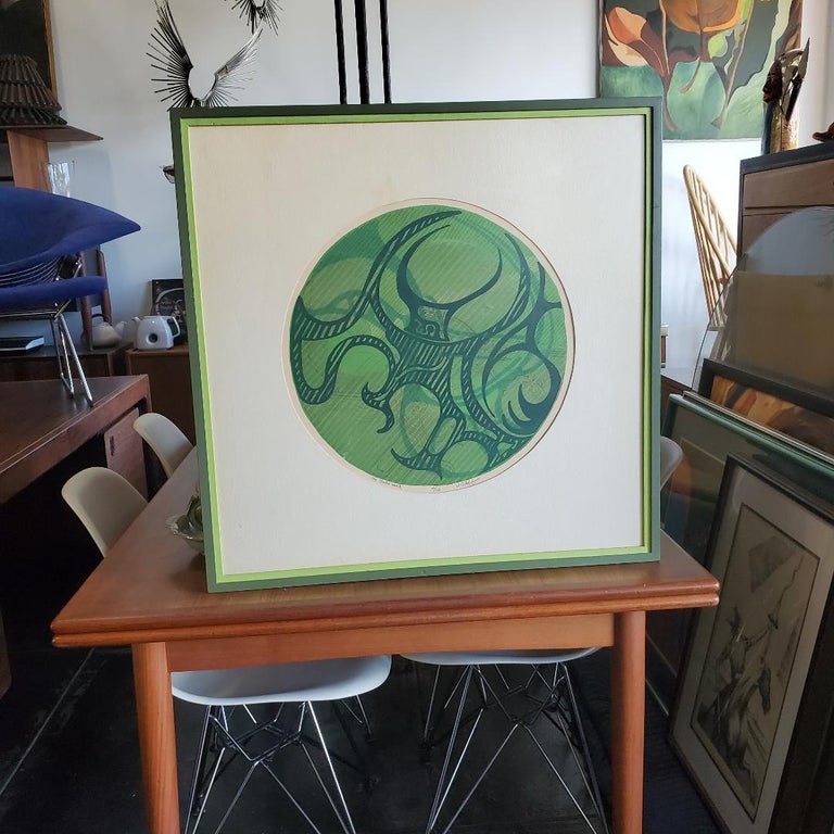 1960s Etching Titled, Signed Numbered "The Underworld" 4/10 by Artist H ...
