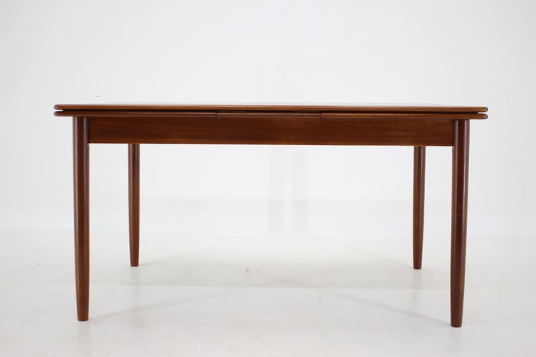 1960s Extendable Teak Dining Table , Denmark For Sale at 1stDibs
