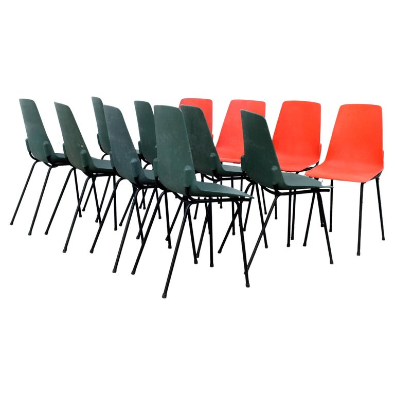 1960s Fantasia France Production Chairs in the Manner Prouvè Design ...