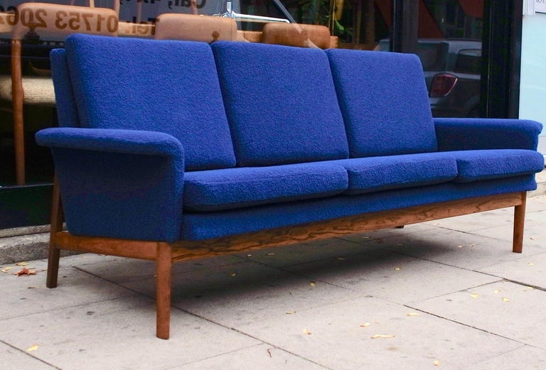 1960s Finn Juhl Hardwood Framed 'Jupiter' Sofa For Sale at 1stDibs
