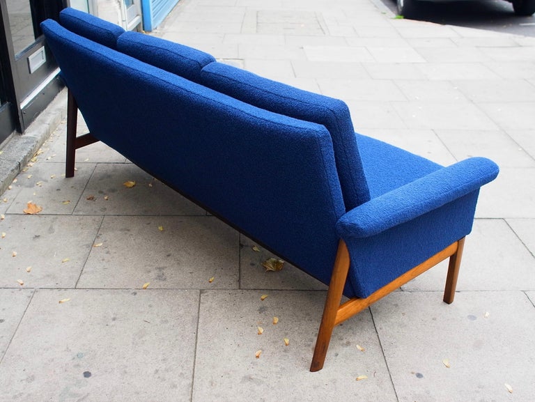 1960s Finn Juhl Hardwood Framed 'Jupiter' Sofa For Sale at 1stDibs