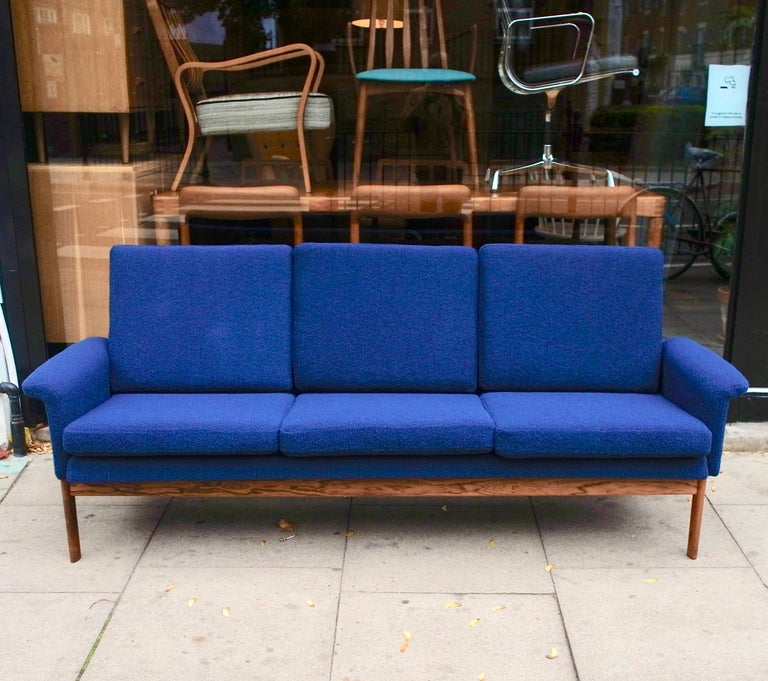1960s Finn Juhl Hardwood Framed 'Jupiter' Sofa For Sale at 1stDibs