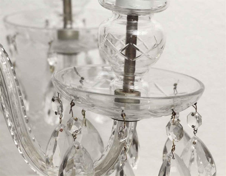1960s Five-Light Crystal Chandelier For Sale at 1stDibs