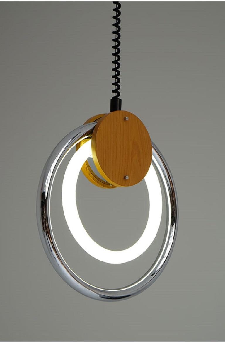 1960s Fluorescent Circular Tube Pendant Lamp For Sale at 1stDibs