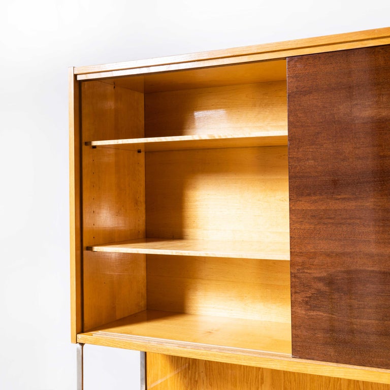 1960's Four Door Birch Cabinet, Nabytek Czech For Sale at 1stDibs