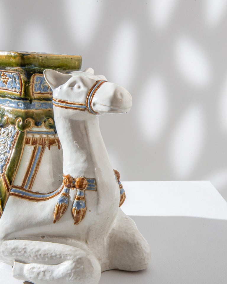 1960s French Ceramic Camel For Sale at 1stDibs
