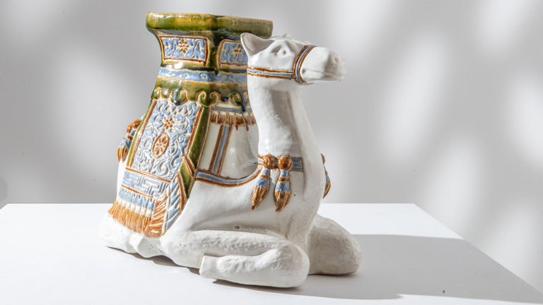 1960s French Ceramic Camel For Sale at 1stDibs