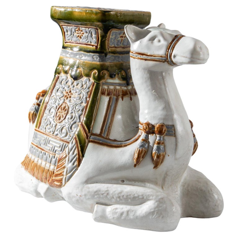 1960s French Ceramic Camel For Sale at 1stDibs