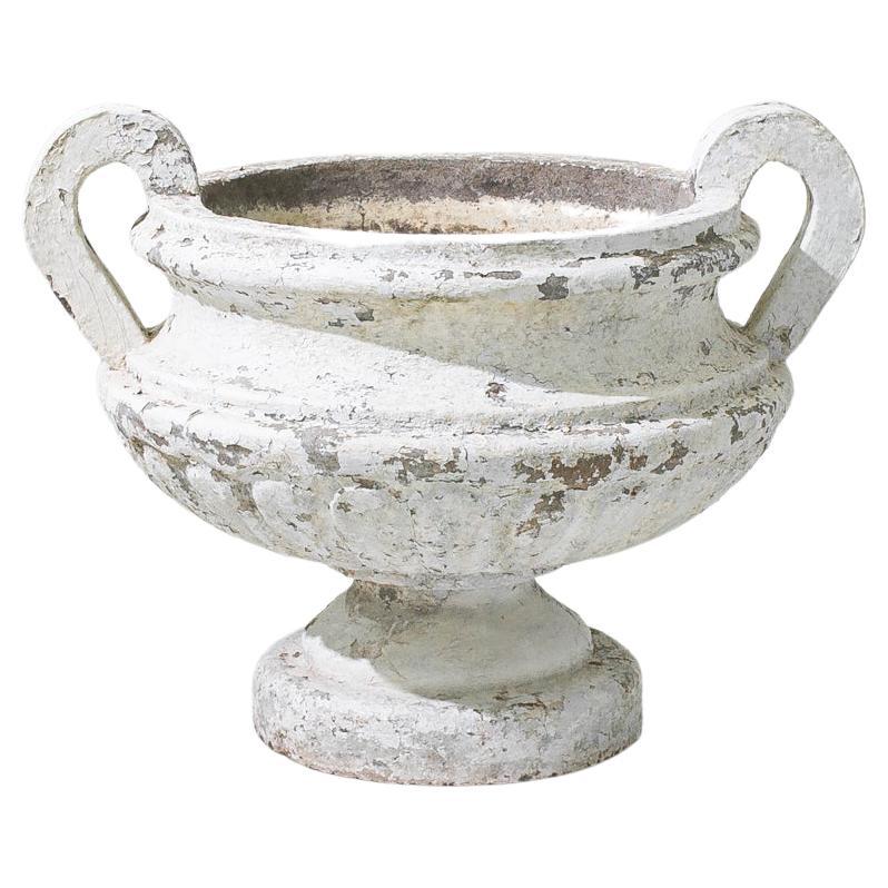 1950s French Concrete Planters, a Pair For Sale at 1stDibs