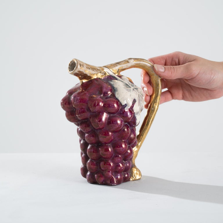 1960s French Grape Pitcher For Sale at 1stDibs