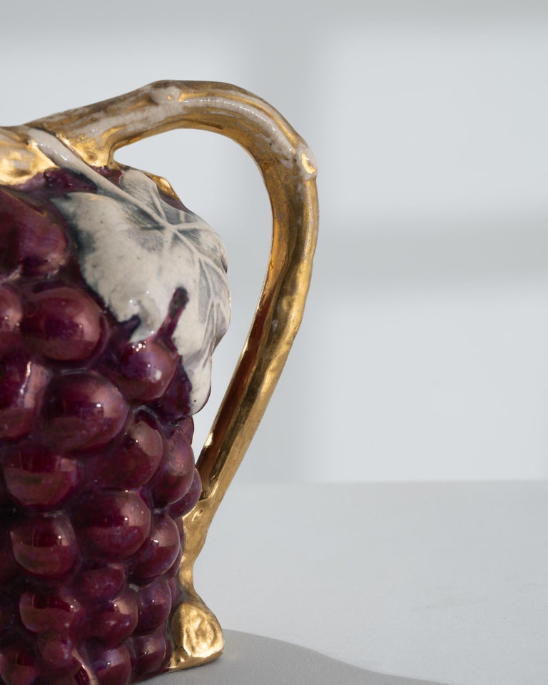 1960s French Grape Pitcher For Sale at 1stDibs
