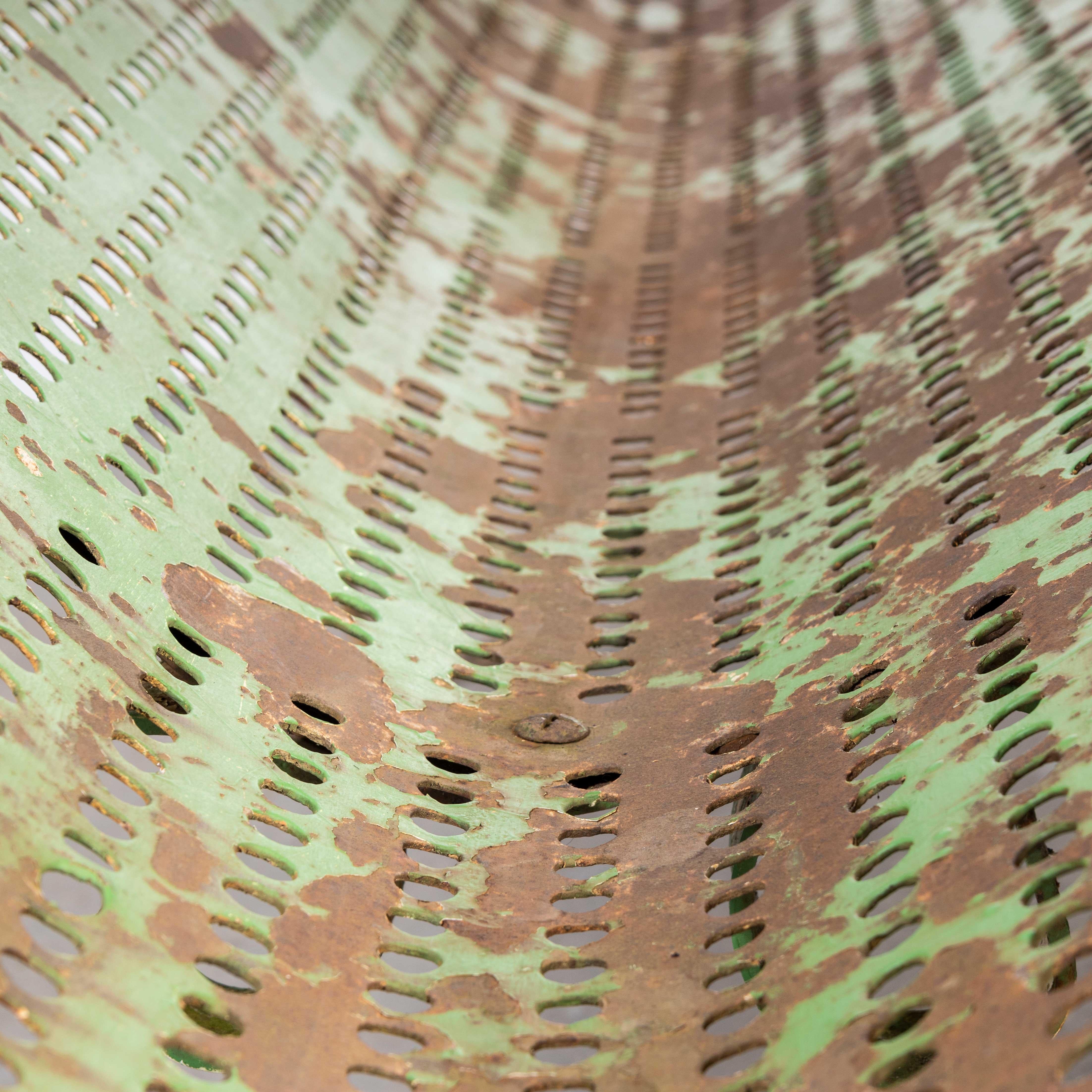 1960's French Municipal Garden Bench - Scroll Feet For Sale at 1stDibs