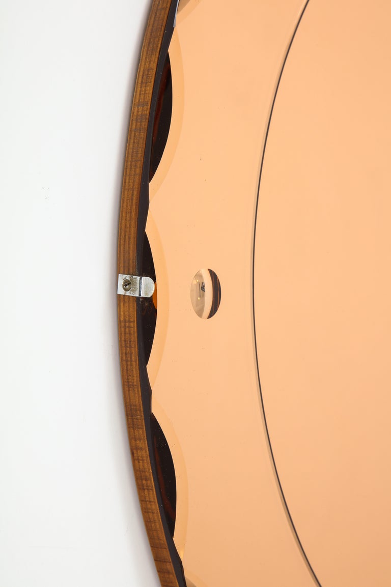 1960s French Peach Color Mirror at 1stDibs