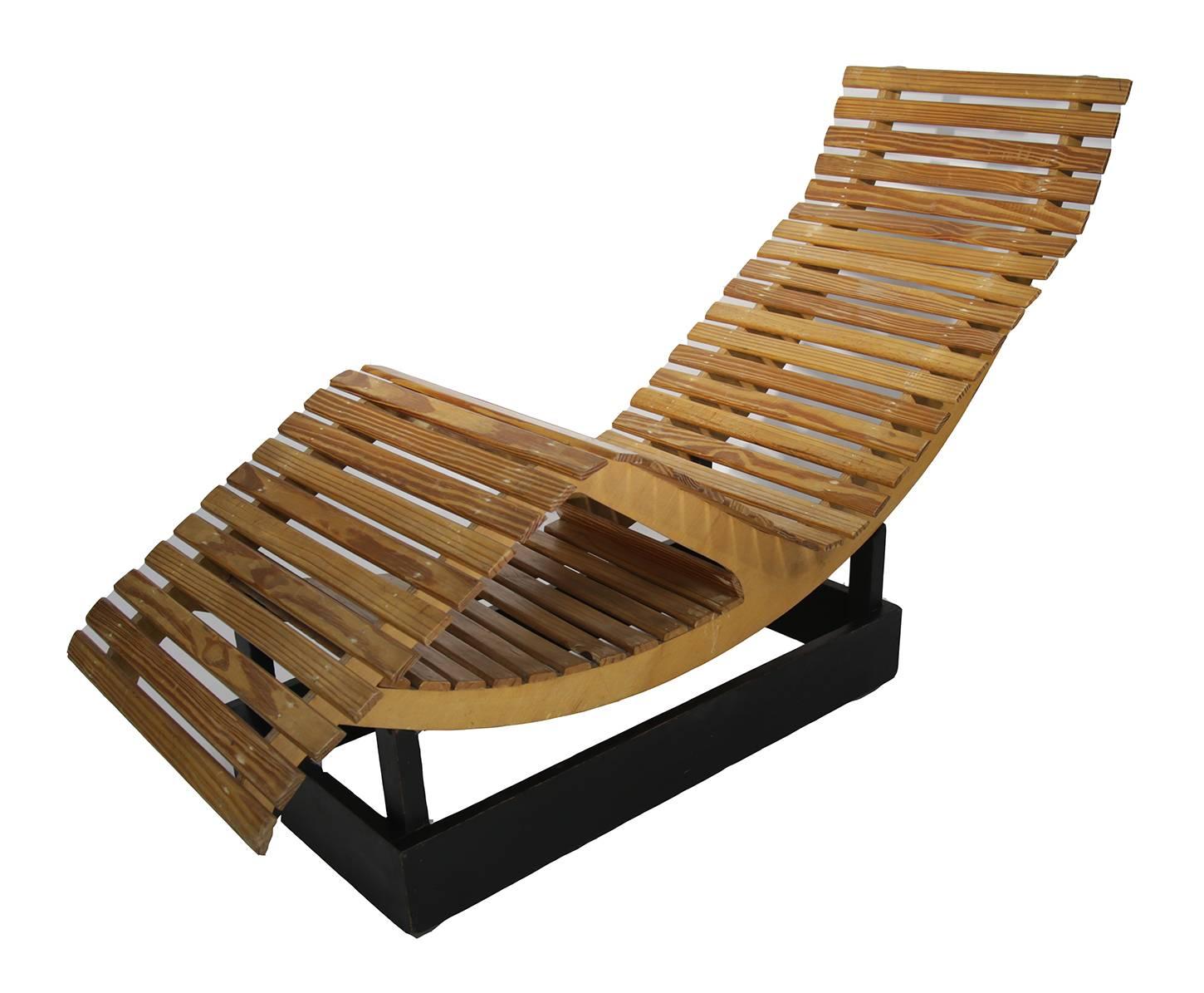 1960s French Prototype Chaise in Manner of Le Corbusier, Perriand and ...