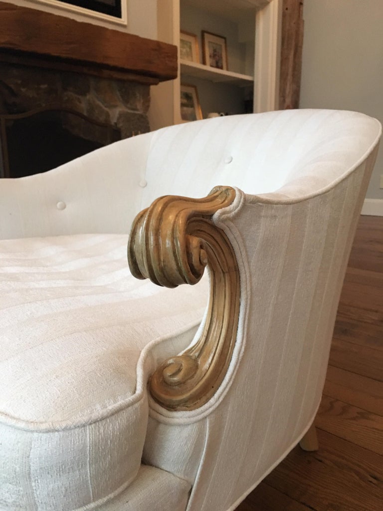 1960s French Rococo Style Low Bergere Chair at 1stDibs | rococo bergere ...