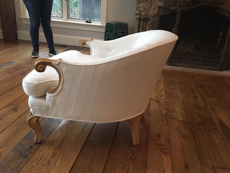 1960s French Rococo Style Low Bergere Chair at 1stDibs | rococo bergere ...