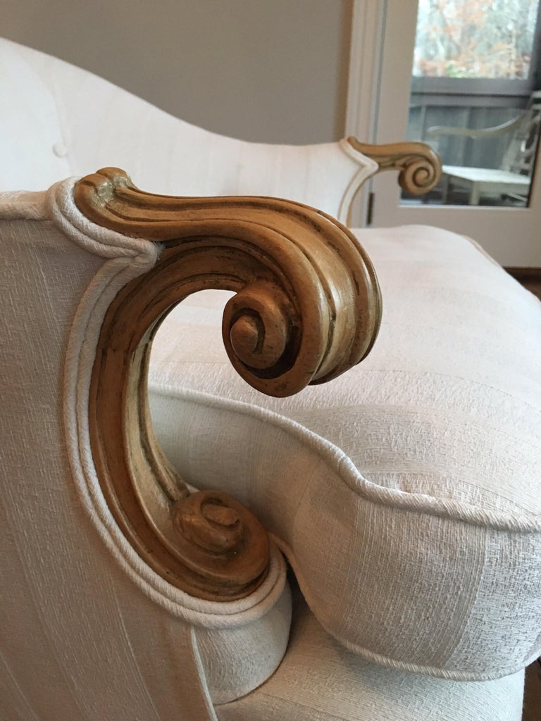 1960s French Rococo Style Low Bergere Chair at 1stDibs | rococo bergere ...