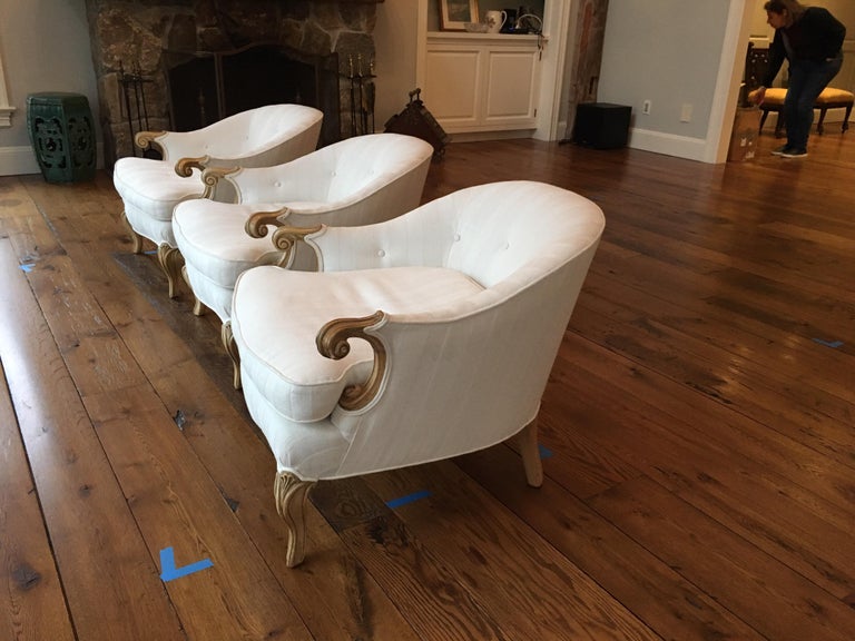 1960s French Rococo Style Low Bergere Chair at 1stDibs | rococo bergere ...