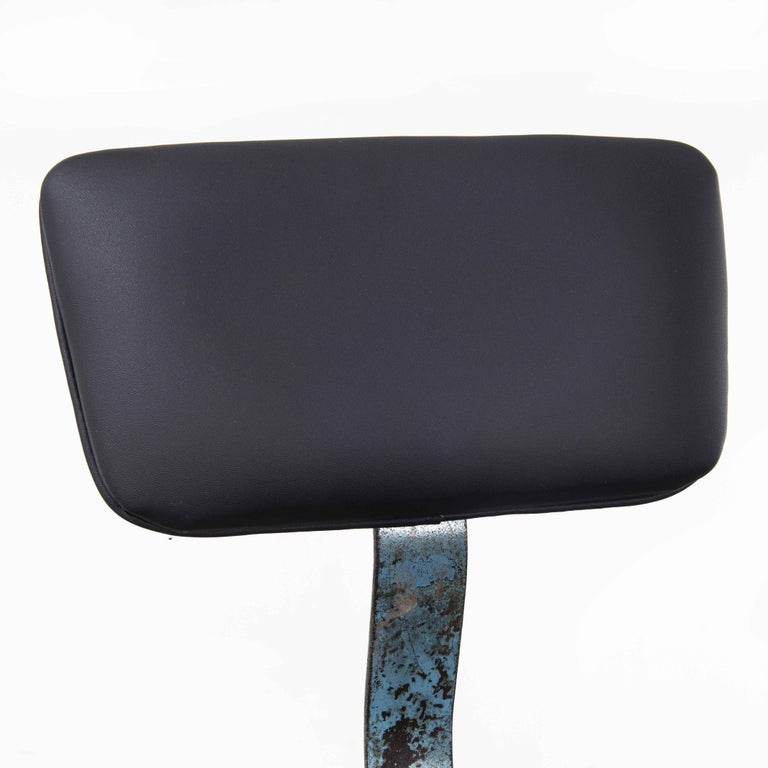1960's French Swivelling Industrial Chairs, Set of Five For Sale at 1stDibs