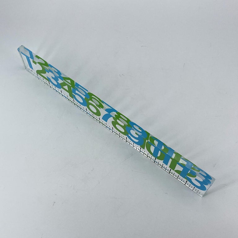 1960s George Nelson Ruler from the SAFETY NUMBERS Graphic Design ...