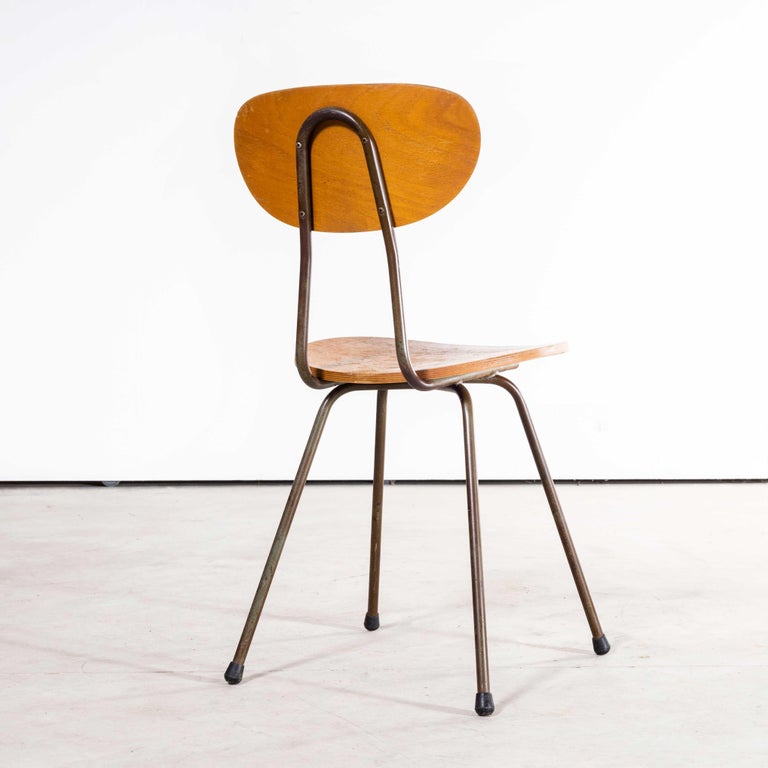 1960s German Café Dining Chairs Brown Frame, Set of Eight For Sale at ...