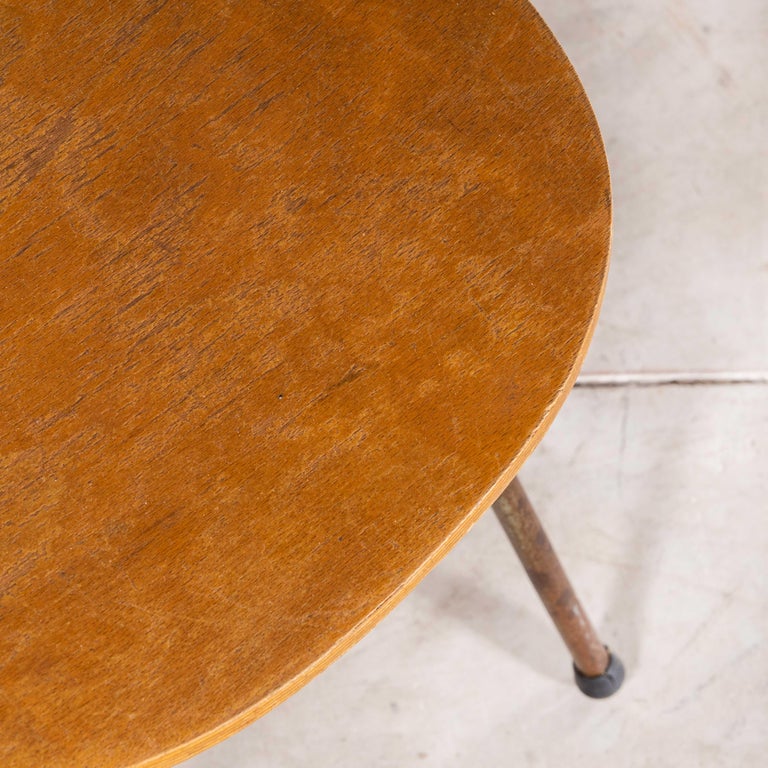 1960s German Café Dining Chairs Brown Frame, Set of Eight For Sale at ...