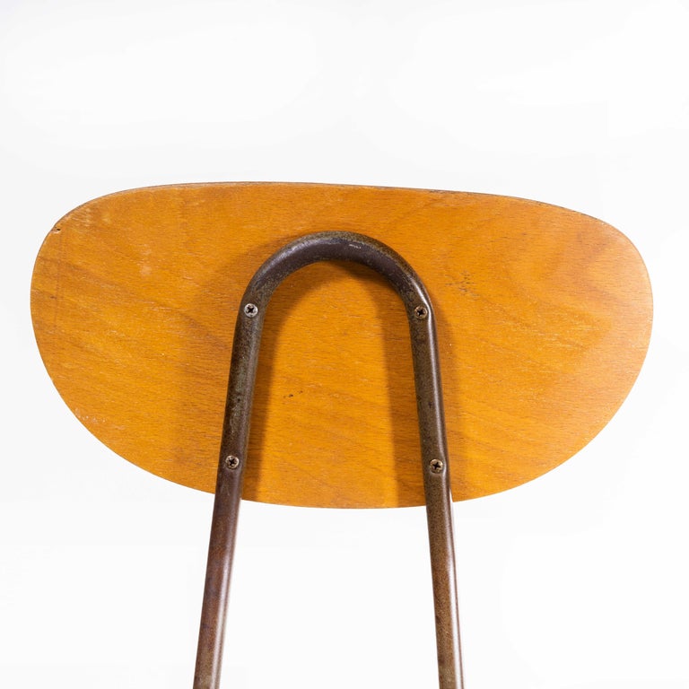 1960s German Café Dining Chairs Brown Frame, Set of Eight For Sale at ...