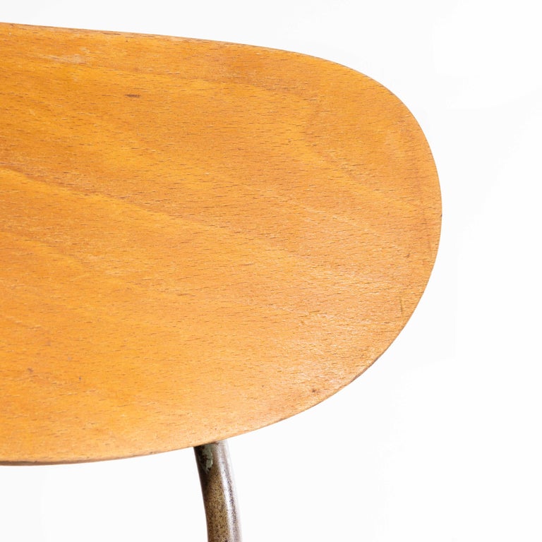 1960s German Café Dining Chairs Brown Frame, Set of Eight For Sale at ...