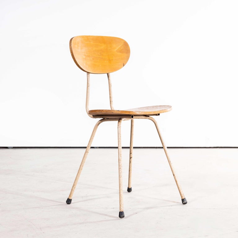 1960s German Café Dining Chairs with Cream Frame, Set of Eleven For ...