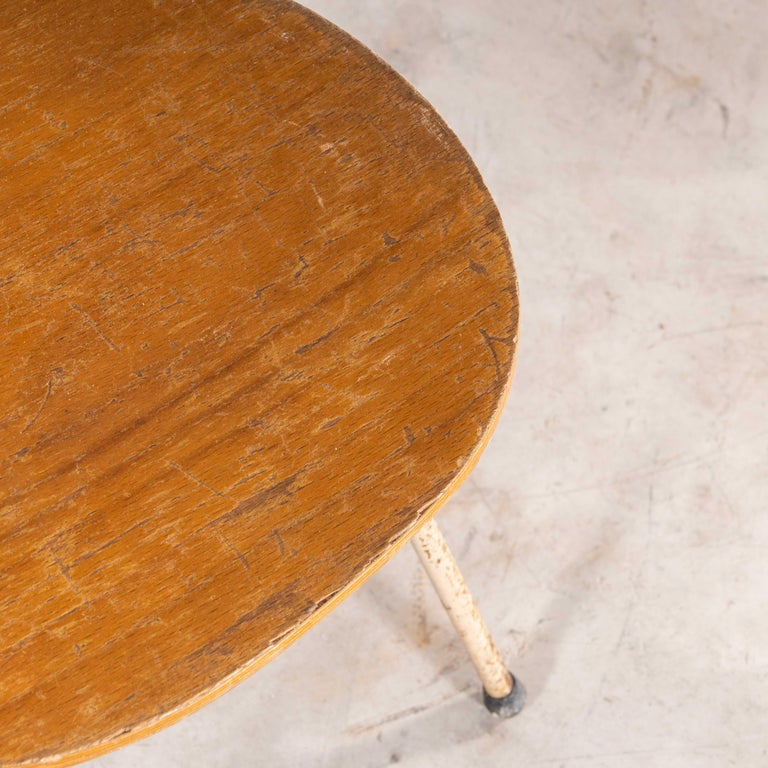 1960s German Café Dining Chairs with Cream Frame, Set of Eleven For ...