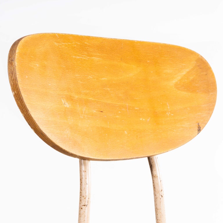 1960s German Café Dining Chairs with Cream Frame, Set of Eleven For ...