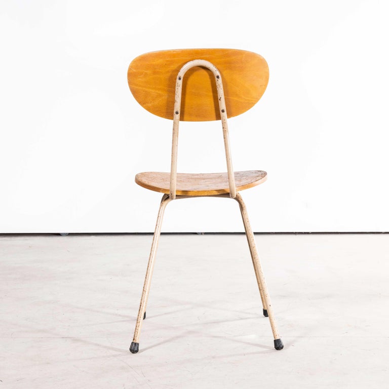 1960s German Café Dining Chairs with Cream Frame, Set of Eleven For ...