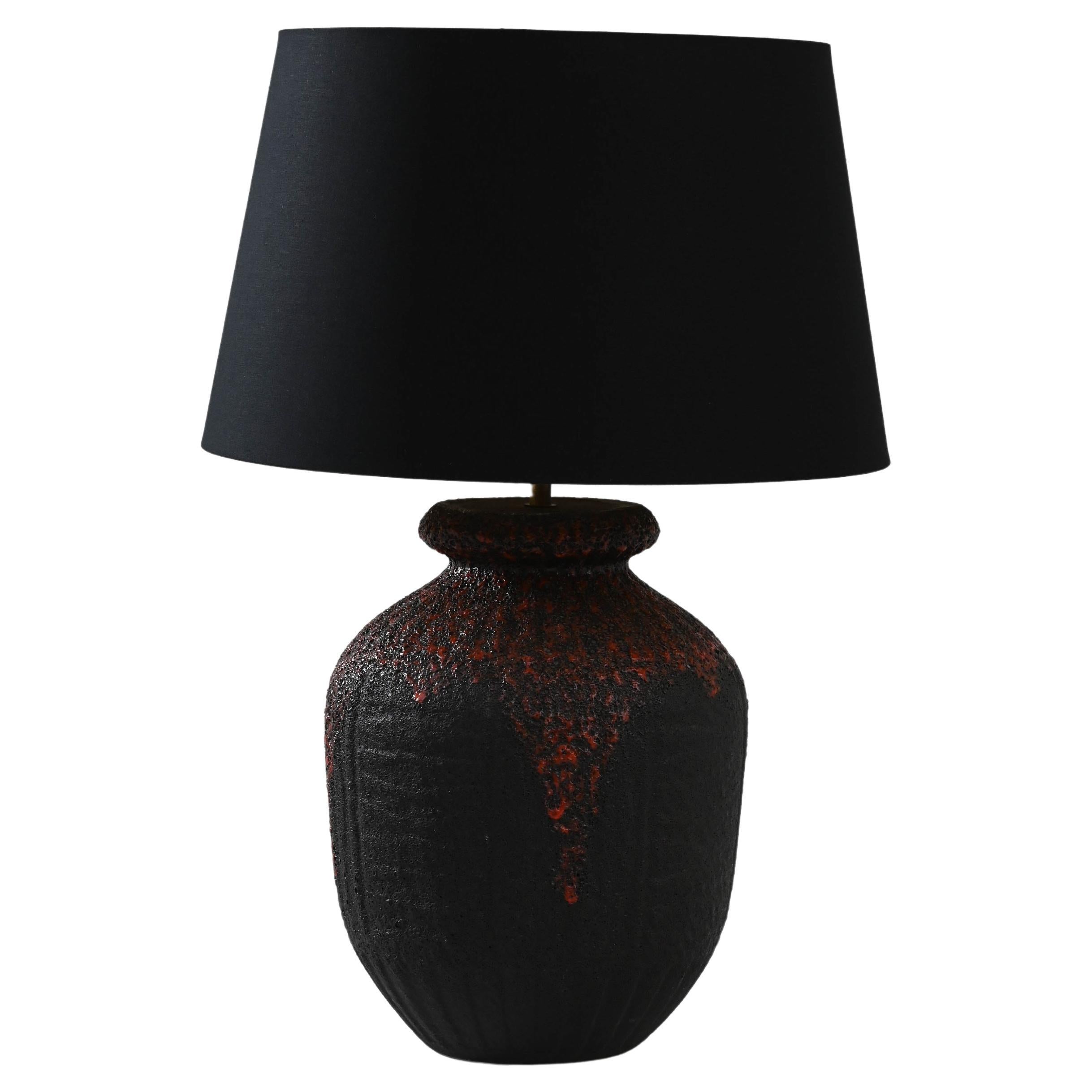 1960s German Ceramic Table Lamp For Sale at 1stDibs