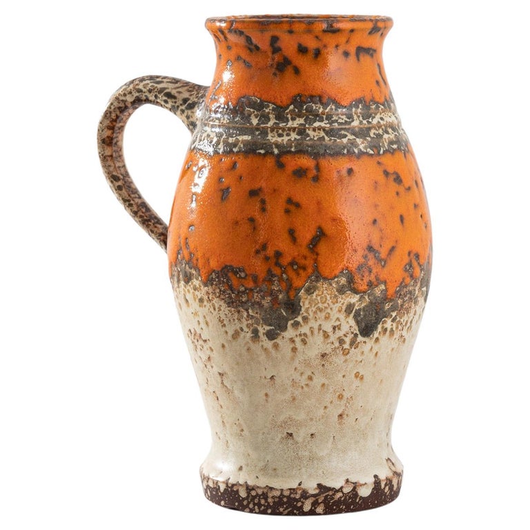 1960s German Ceramic Vase For Sale at 1stDibs