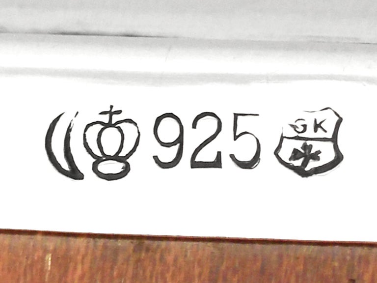 1960s German Sterling Silver Cigar Box For Sale at 1stDibs