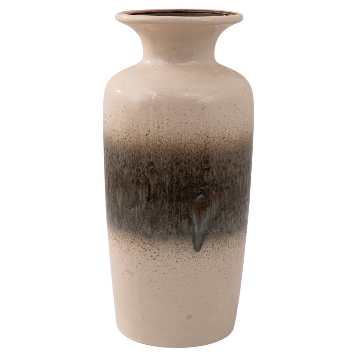 1960s German "W. Germany" Ceramic Vase For Sale at 1stDibs