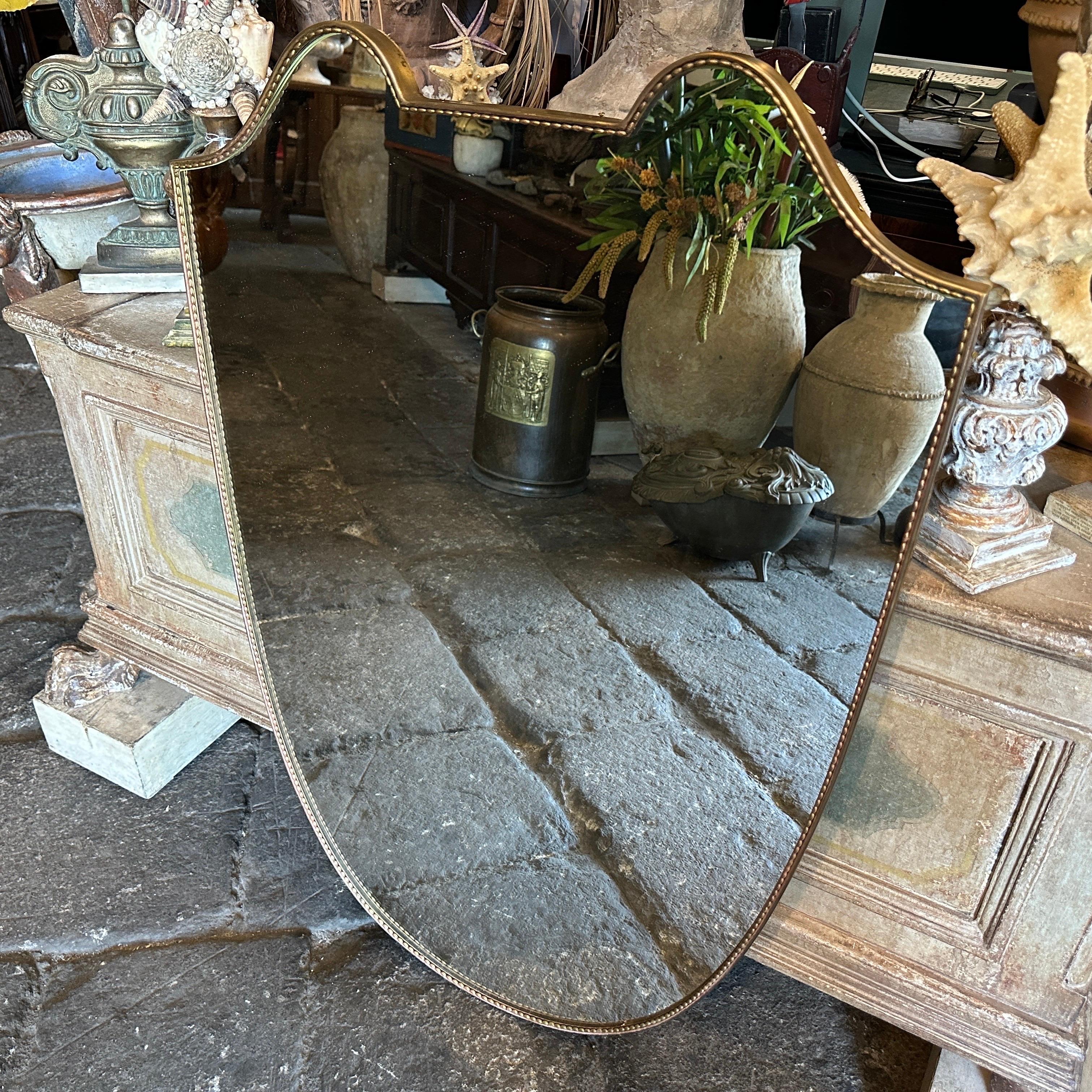 1960s Gio Ponti Style Mid-Century Modern Shield Shaped Italian Big Wall ...