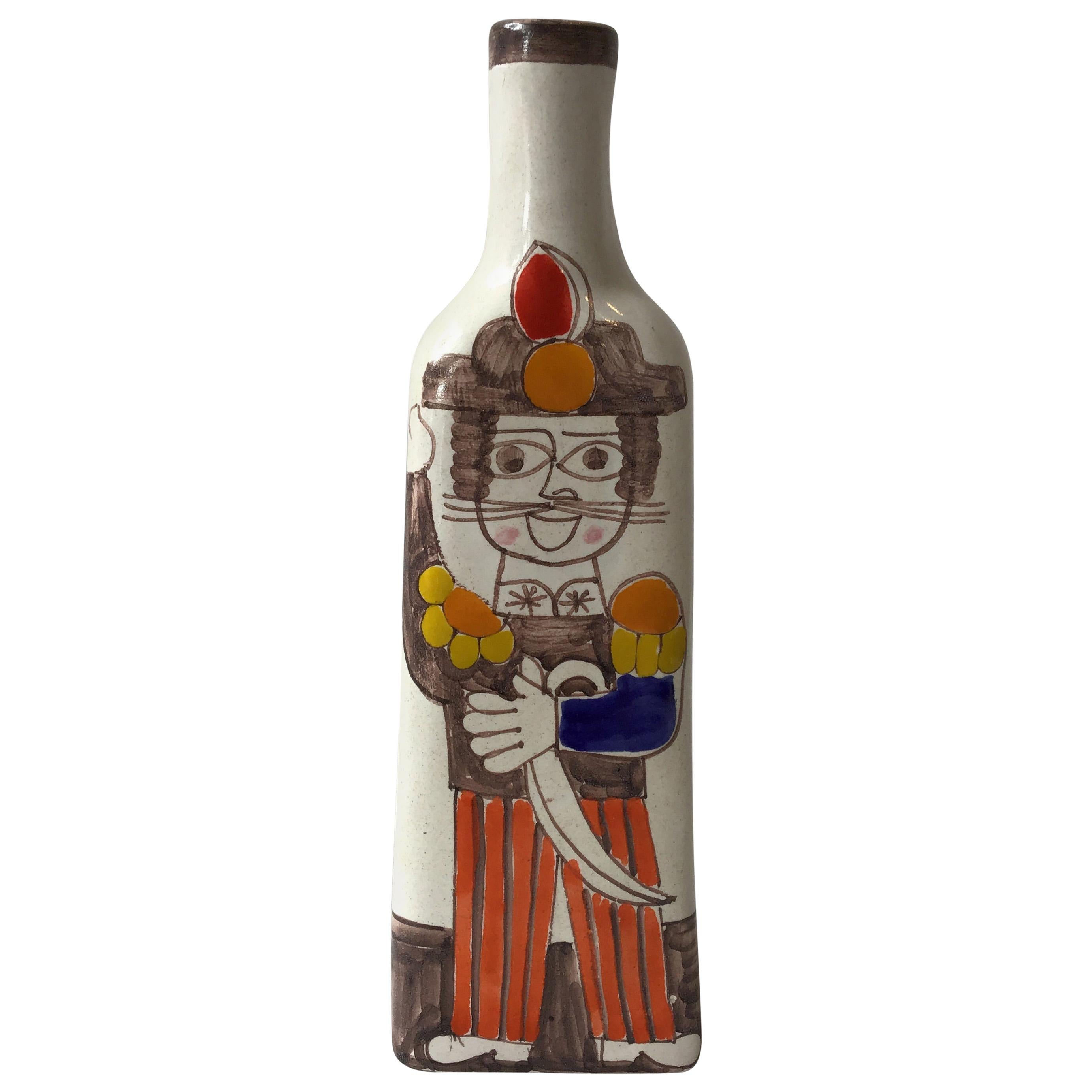 1960s Giovanni DeSimone Ceramic Vase of Two People at 1stDibs