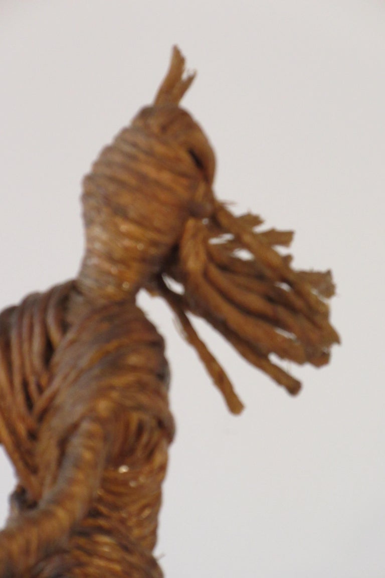 1960s Girl on Bike Rope Sculpture at 1stDibs