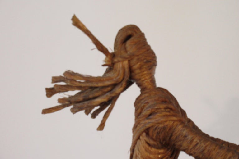 1960s Girl on Bike Rope Sculpture at 1stDibs