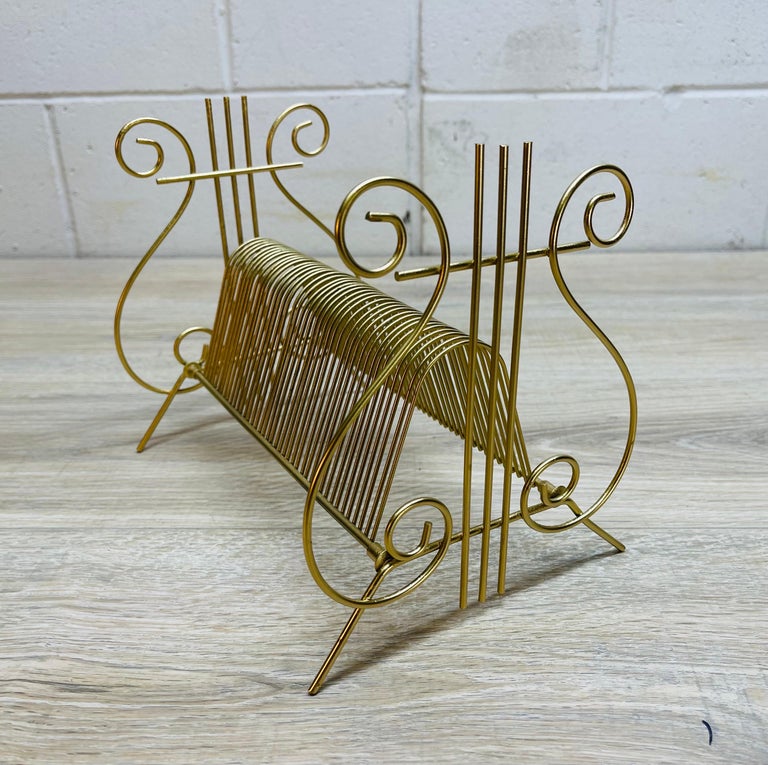 1960s, Gold Metal Music Stand For Sale at 1stDibs