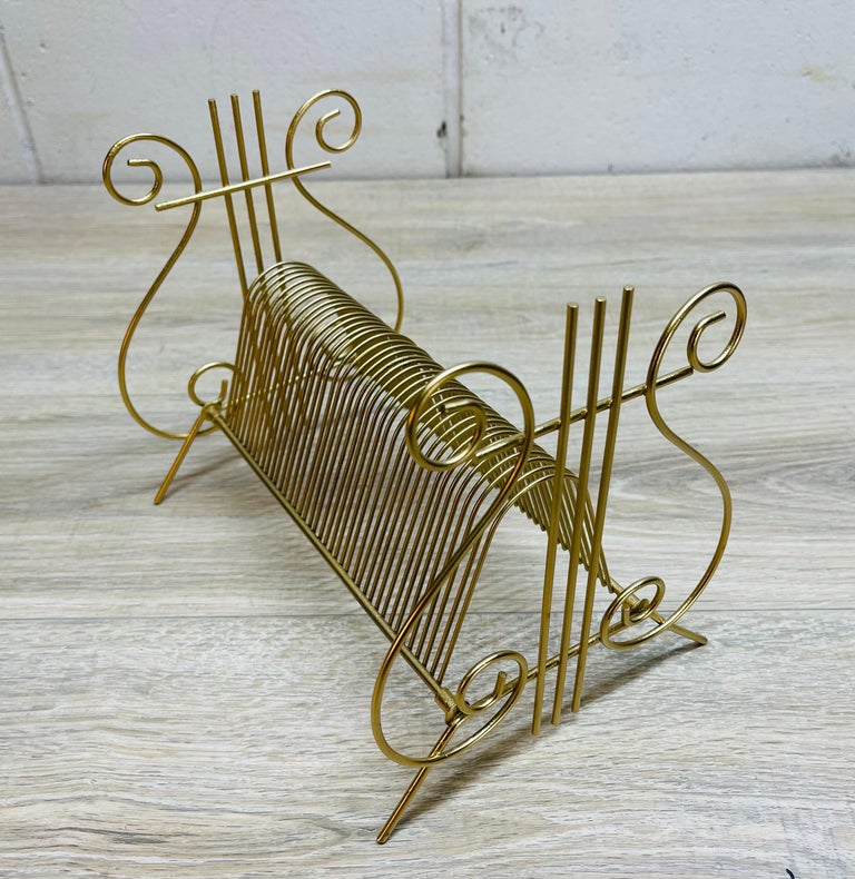 1960s, Gold Metal Music Stand For Sale at 1stDibs