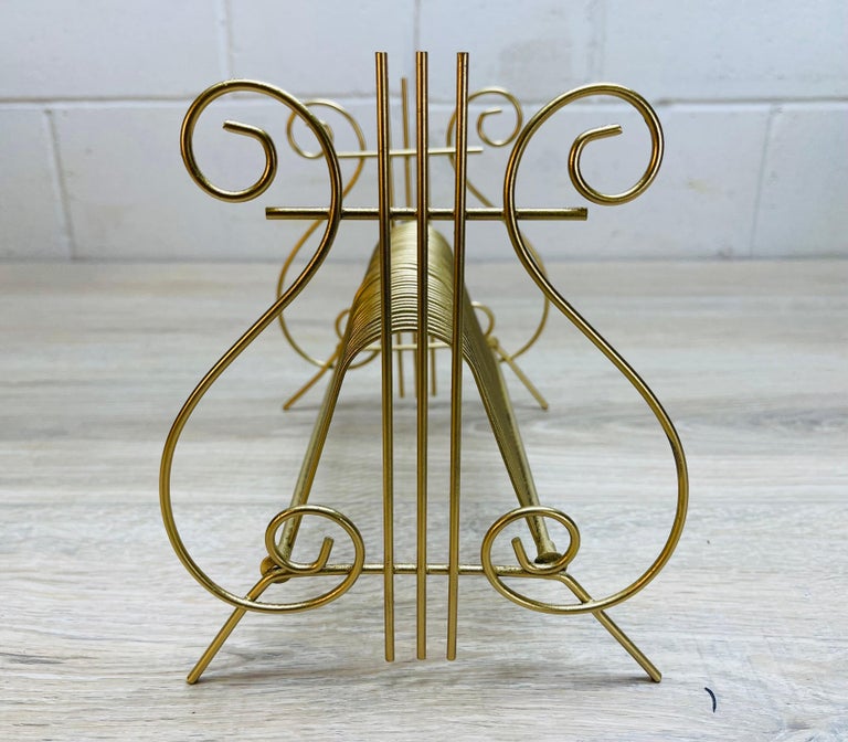 1960s, Gold Metal Music Stand For Sale at 1stDibs