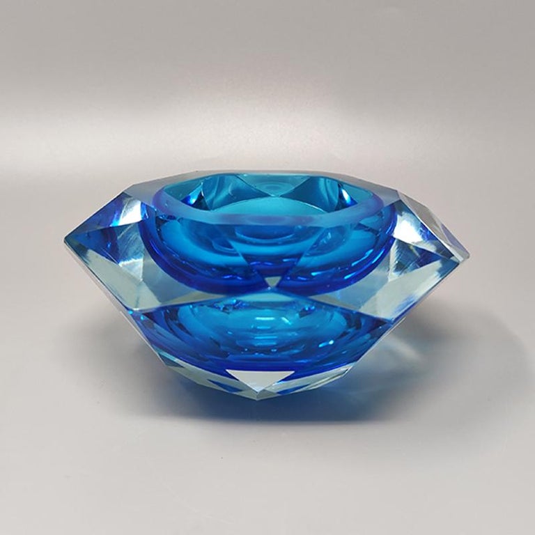 1960s Gorgeous Big Blue Bowl or Catchall Designed by Flavio Poli for ...